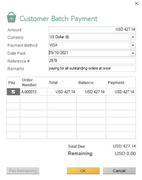 How to apply batch payments to multiple orders - inFlow Inventory
