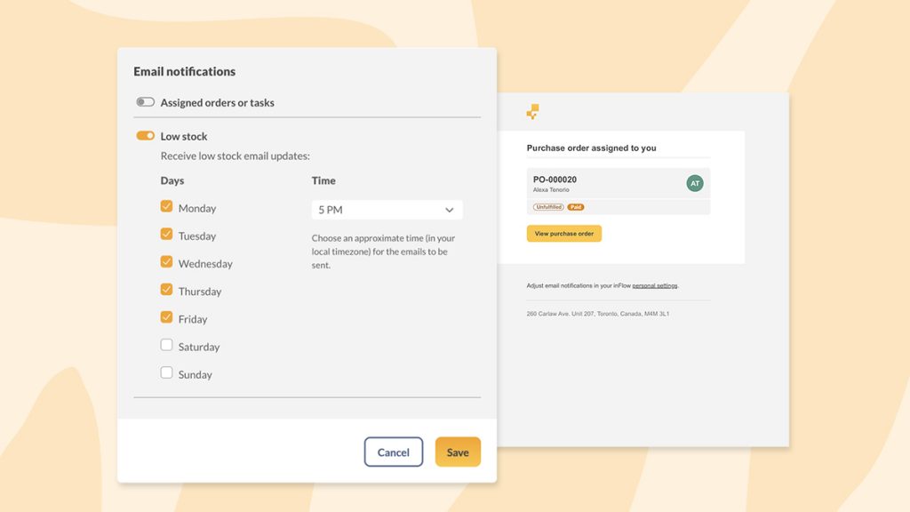 How Email Notifications Help You Proactively Manage Inventory - inFlow ...