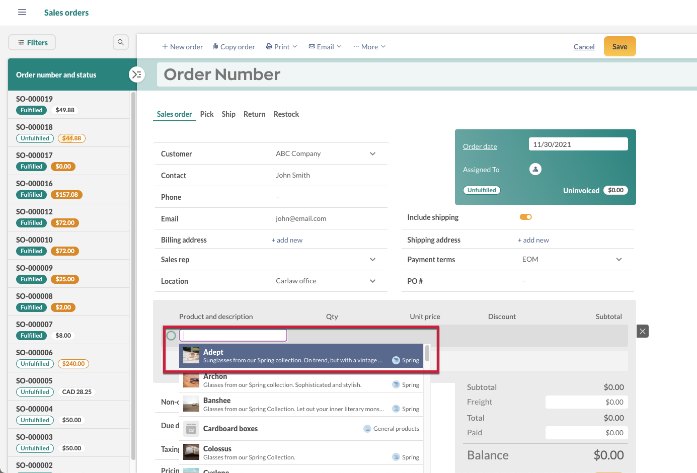 How do I create and complete a sales order in inFlow Cloud? - inFlow ...