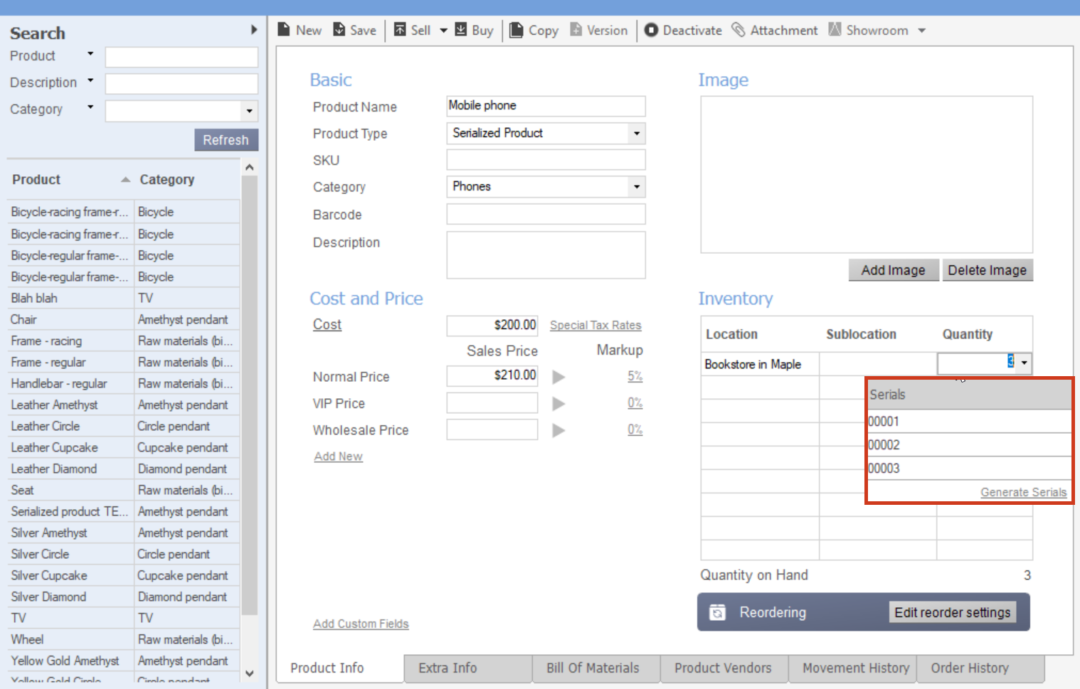 How to create and track serial numbers - inFlow Inventory