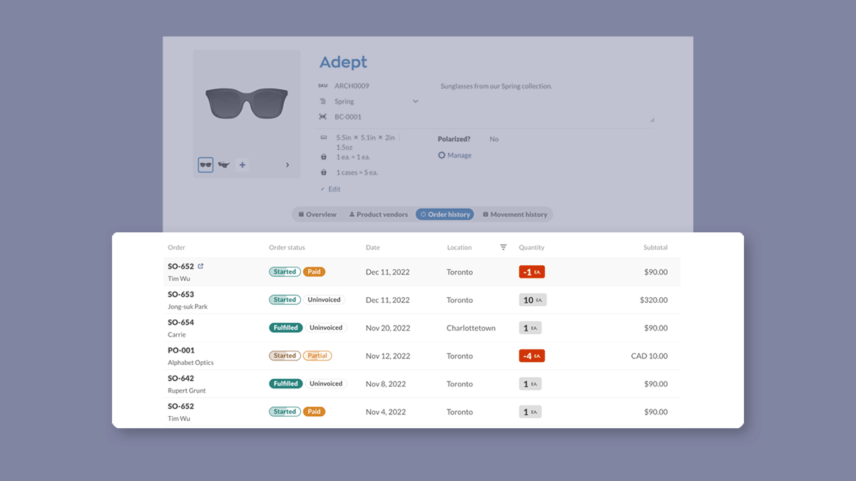 inFlow Label Designer, Inventory Movement History, and Expanded Printer ...