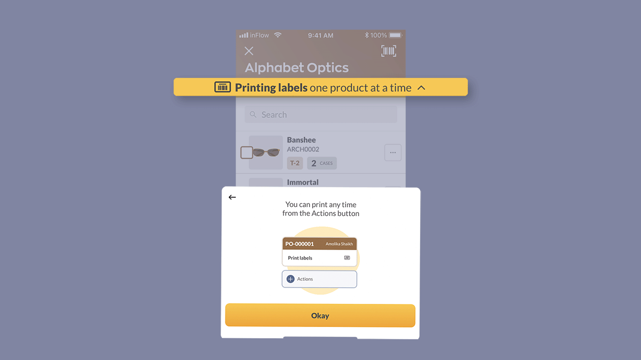 Print Barcode Labels Straight From inFlow Cloud for Mobile - inFlow ...