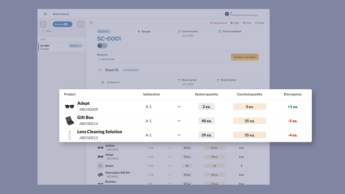 Stock Counts Are Now Available in the inFlow Web App - inFlow Inventory
